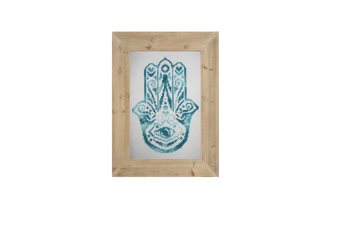 Hamsa Hand / Hand of Mary Cross Stitch Pattern - Etsy