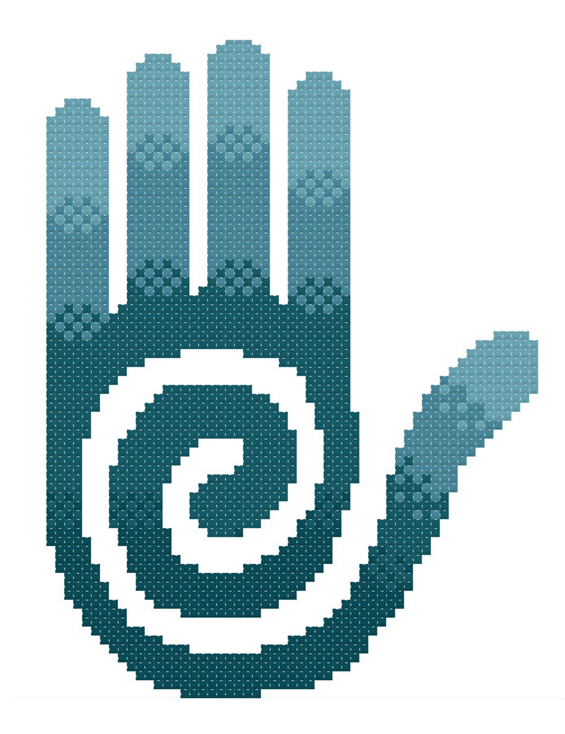 Healing Hand Cross Stitch Pattern - Etsy