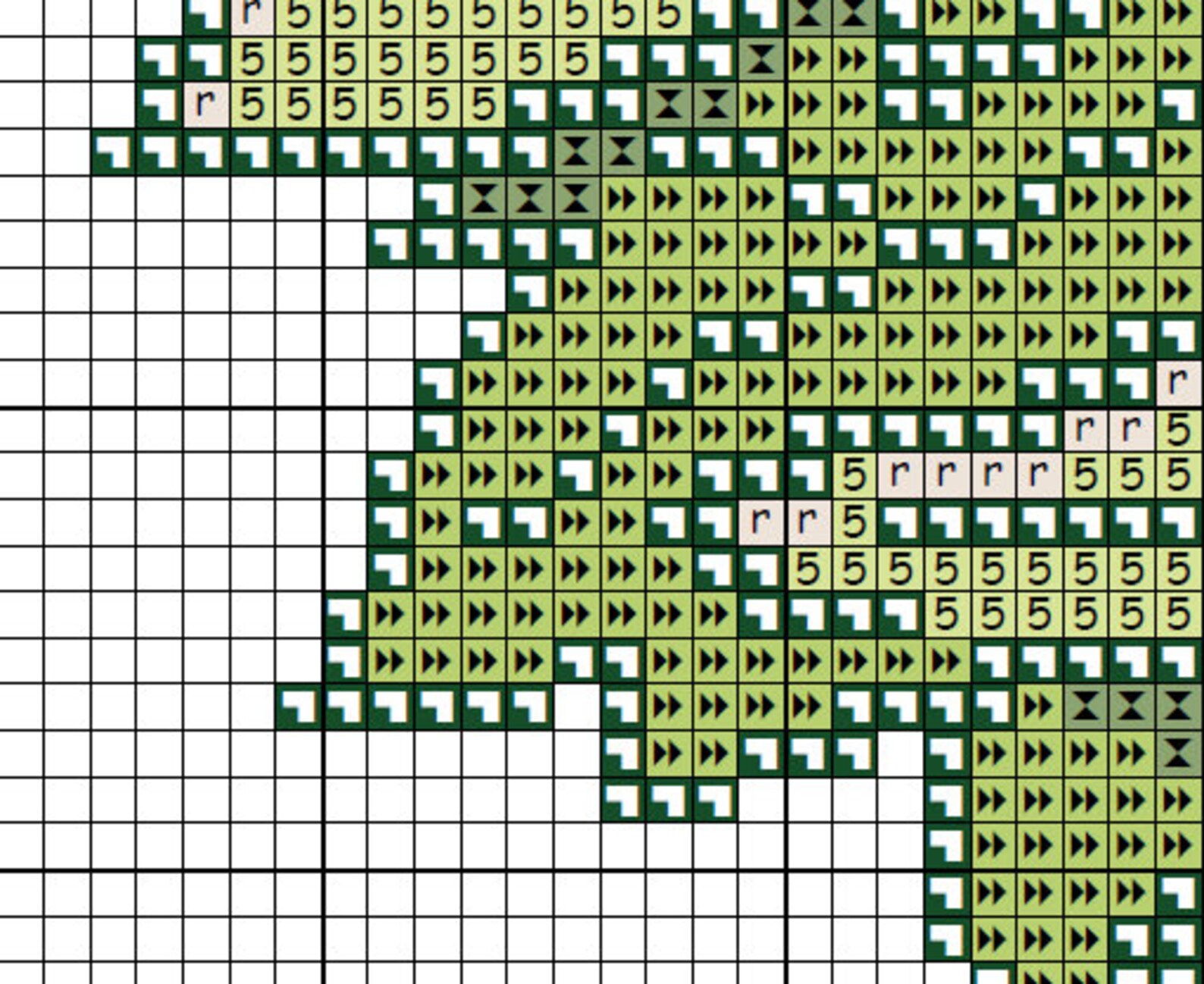 Green Man Cross Stitch Pattern - Etsy UK