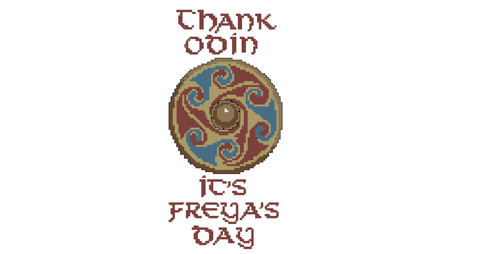 Thank Odin It's Freya's Day Cross Stitch Pattern - Etsy