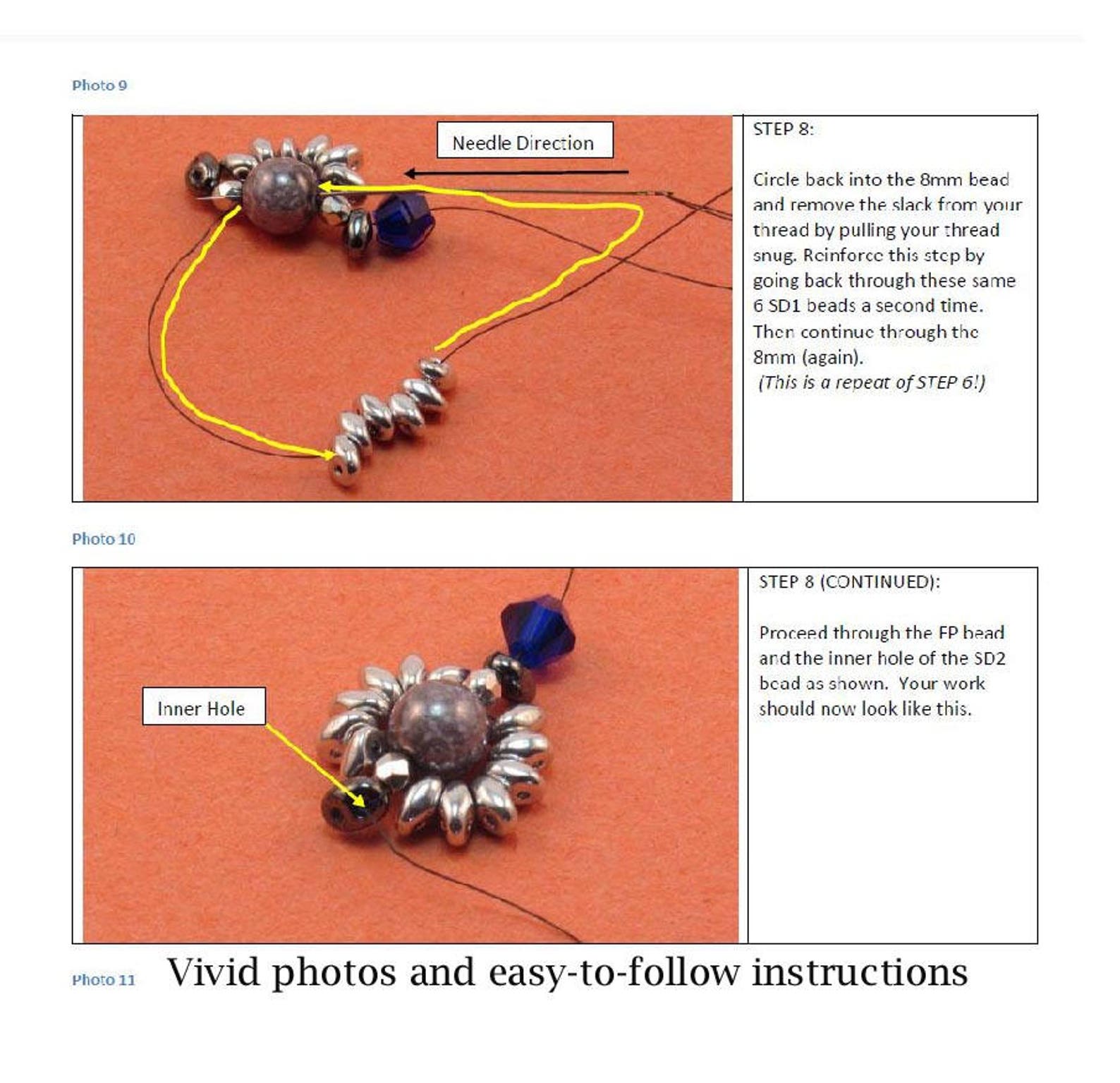 Beading Tutorial eclipse Beaded Bracelet, Beginner Bracelet Pattern With Superduo Beads, Bead ...