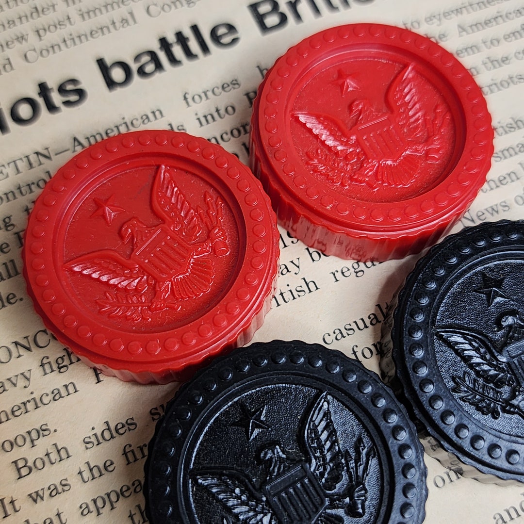 4 Vintage American Checkers American Eagle Replacement Checkers 1960s ...