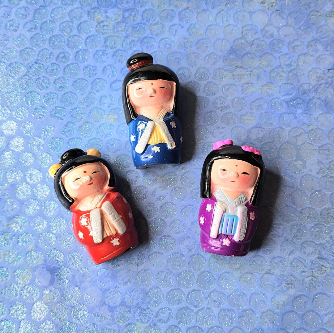 Vintage Japanese Asian Girl Figure Figurine Pencil Sharpeners Vintage ...