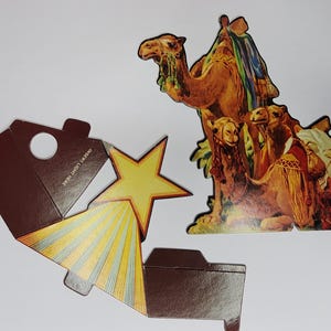 Vintage Christmas Manger Set B. Shackman Co. Scenes & Life-like Figures ...