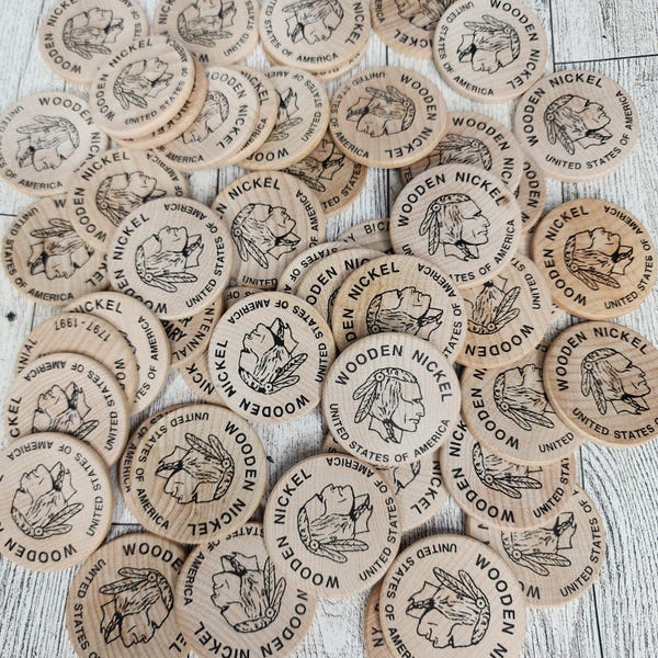 Wooden Nickel - Etsy