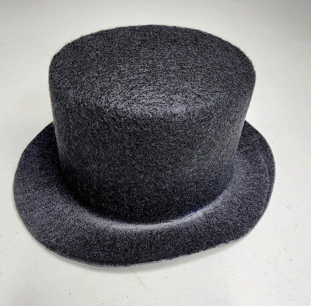 Miniature Black Felt Top Hat: Crafting, Doll, Snowman Hat (8x7.5x3.25 ...
