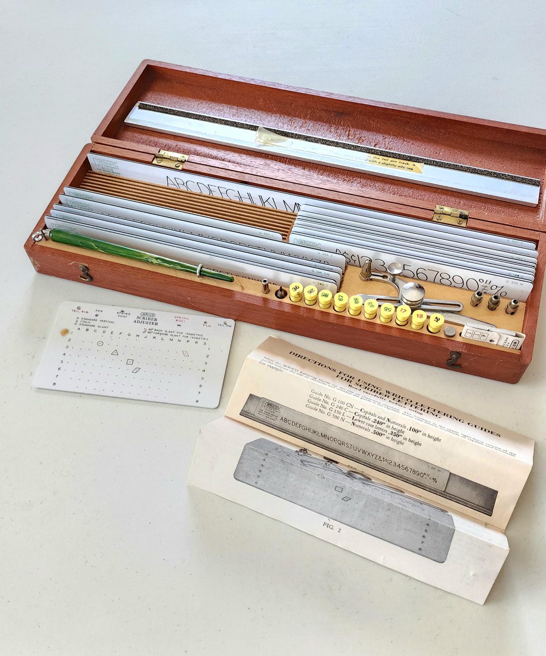 Wrico Lettering Guides & Scribe - Drafting Instruments - Architectural ...