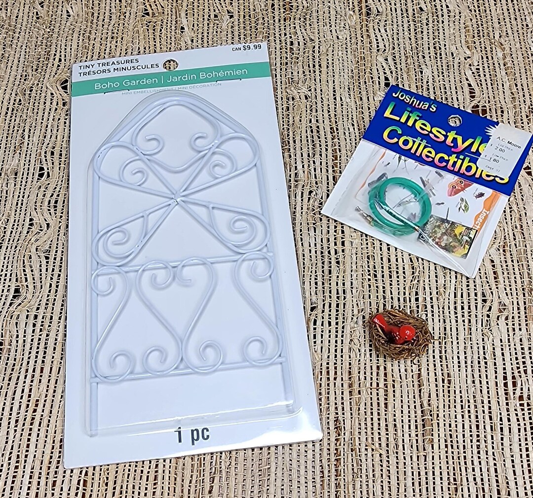 Dollhouse Garden Accessories - Dollhouse Hose - Dollhouse Trellis - Etsy