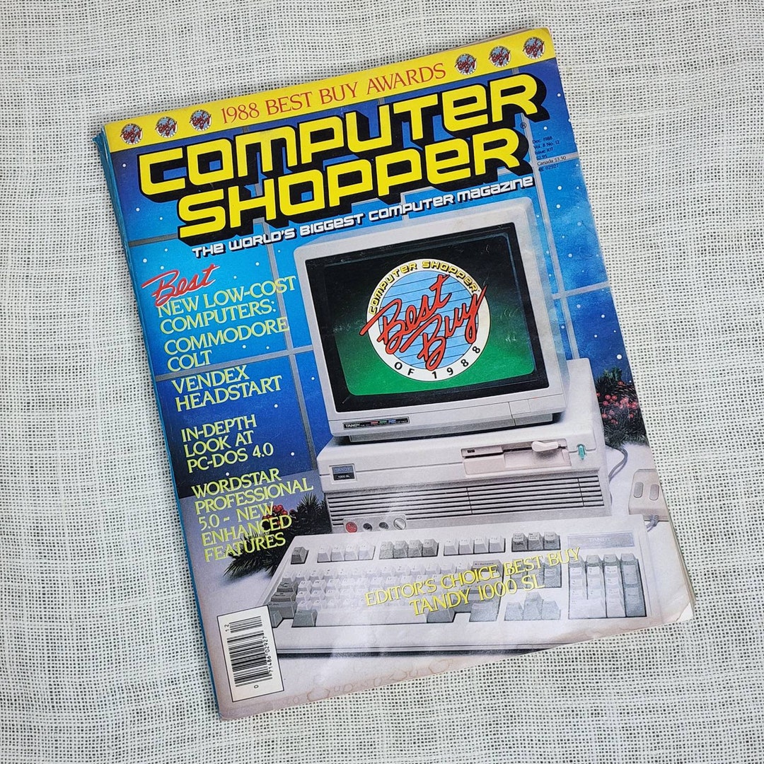 Computer Shopper Magazine December 1988 Vintage Computer - Etsy