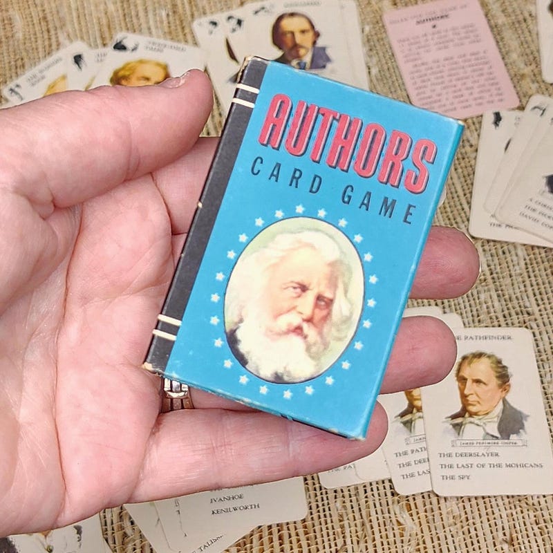 Authors Card Game - Etsy