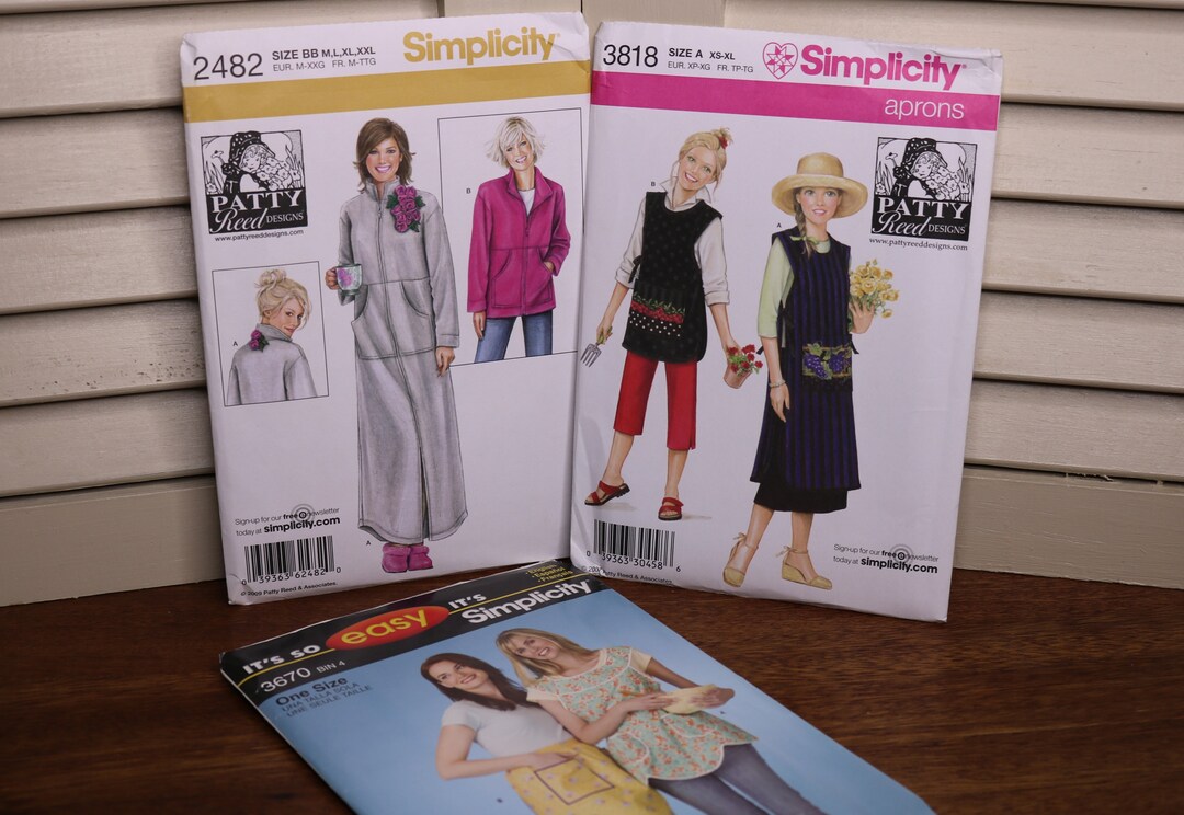 Apron Sewing Patterns Uncut Apron Pattern Simplicity Patty Reed Designs ...