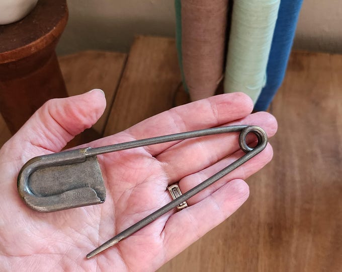 Vintage Giant Safety Pin - Jumbo RISDON Safety Pin - Oversized Safety ...