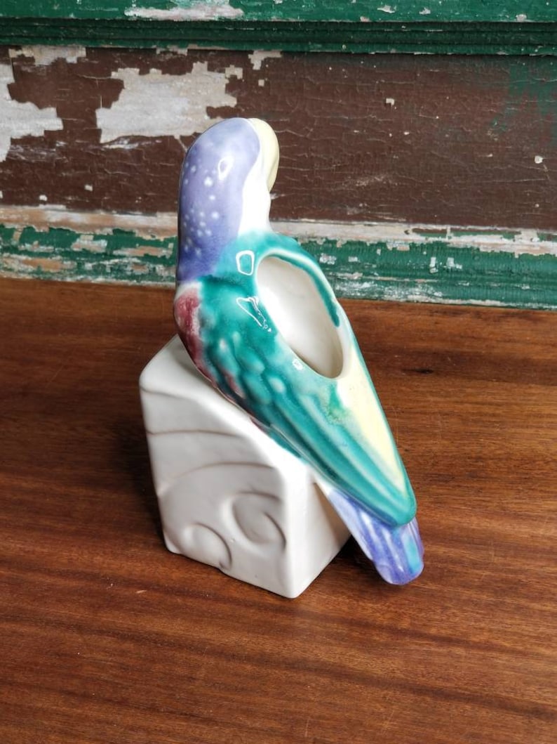 Vintage Parakeet Vase Hollywood Regency Parrot Vase Bookend - Etsy