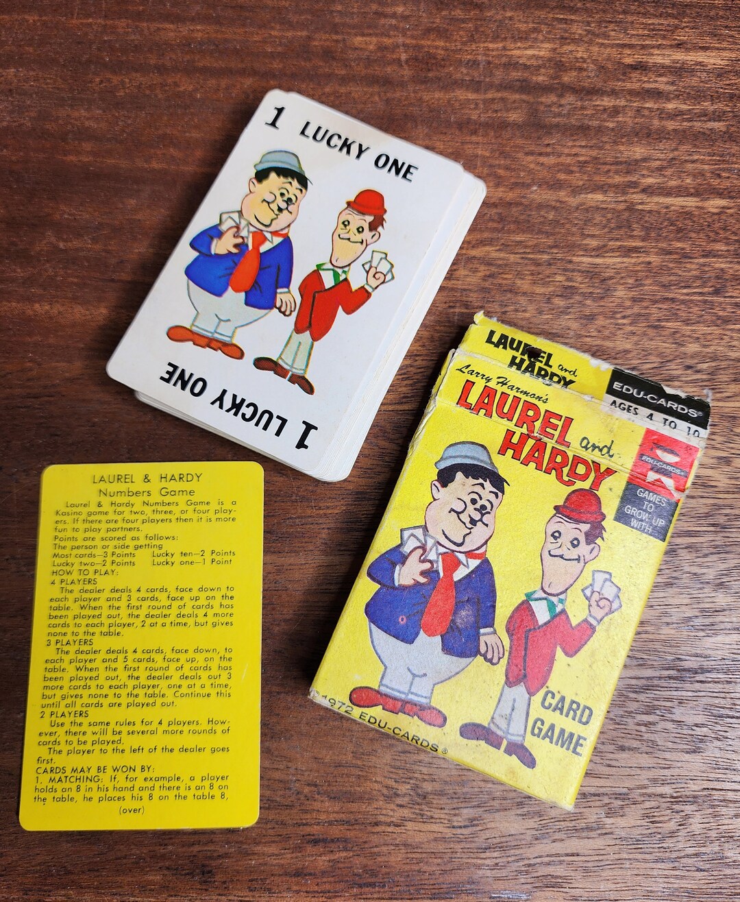 Vintage 1972 Larry Harmon's Laurel and Hardy Card Game by Edu-cards ...