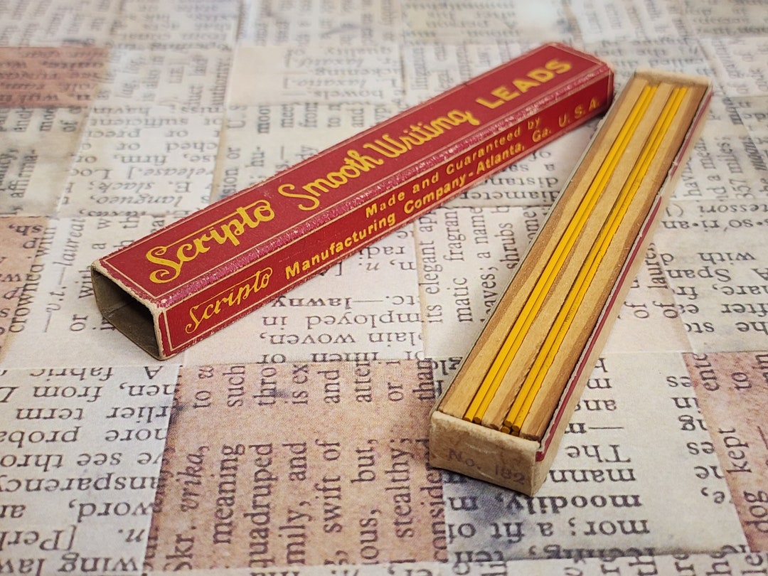 Vintage Scripto Pencil Leads - Yellow Scripto Smooth Writing Leads ...