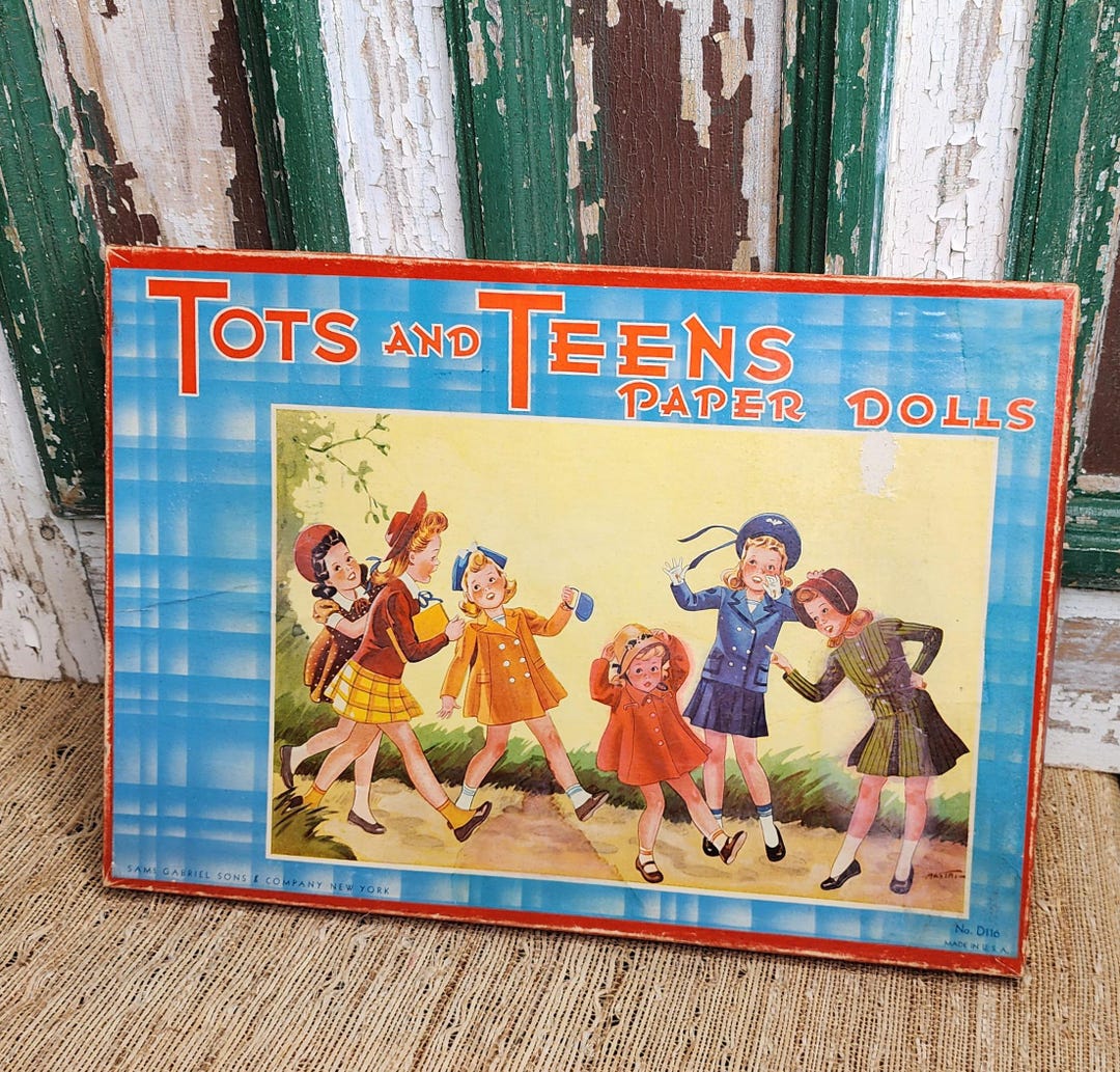 Vintage Paper Dolls - Tots and Teens Paper Dolls - Sam Gabriel Sons ...