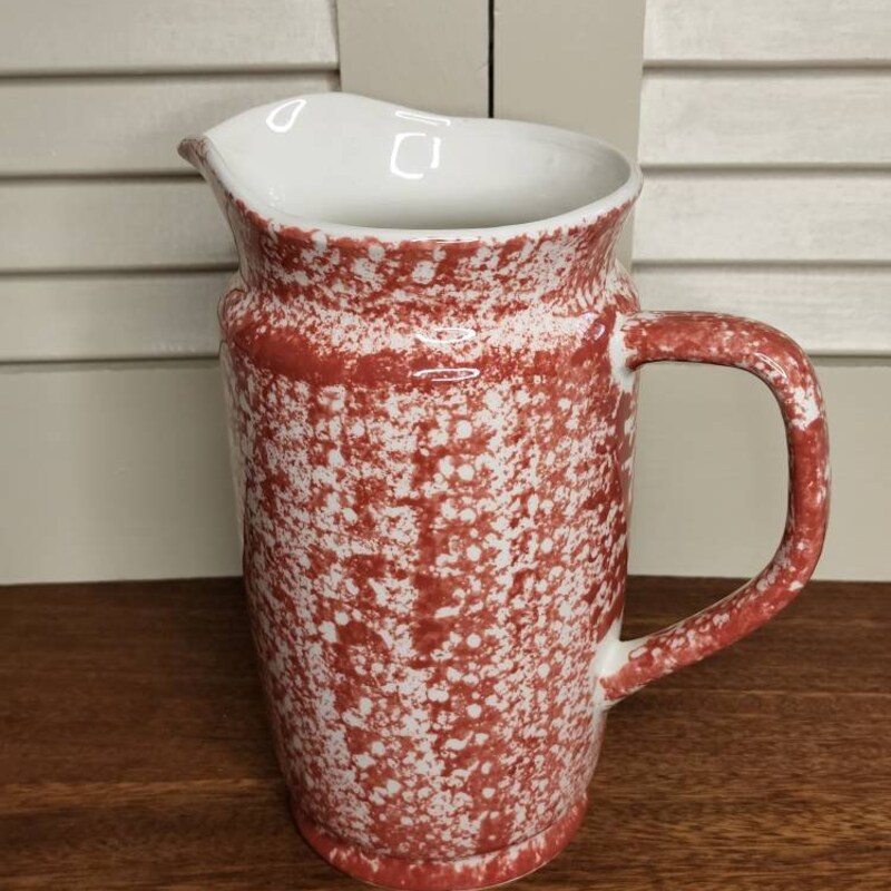 Red Ceramic Pitcher - Etsy