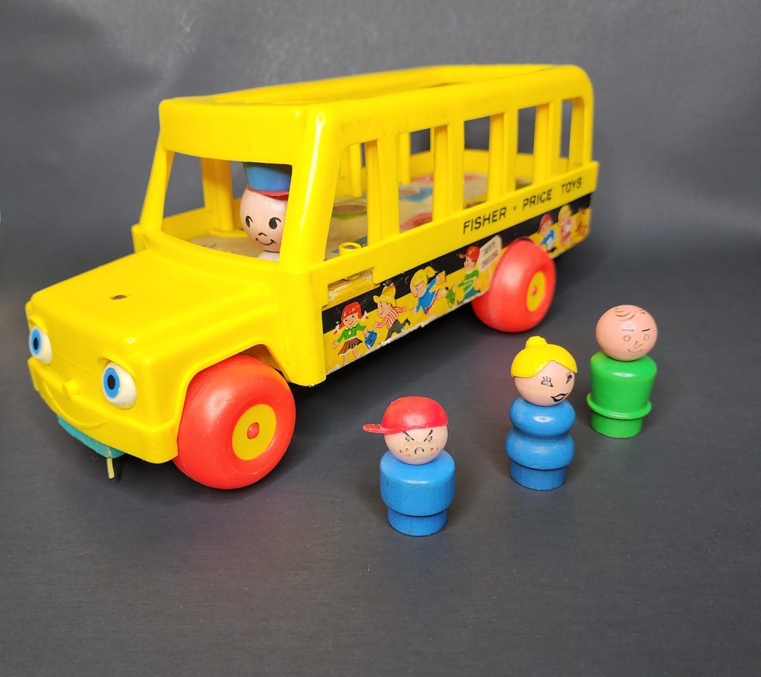 Fisher Price Little People School Bus 192 Vintage Little People ...