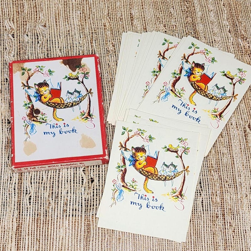 Childrens Bookplates - Etsy