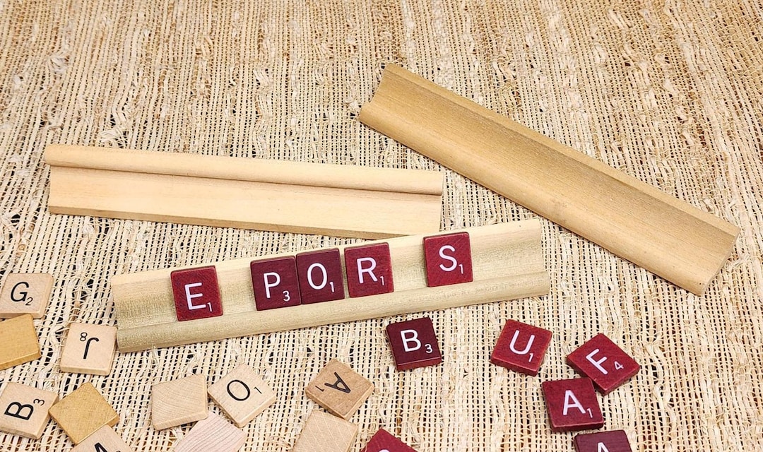 3 Vintage Wooden Scrabble Tile Holders: Craft Supply - Etsy