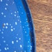 Vintage Blue Enamelware Pan Blue and White Speckled Enamel Pan Blue ...