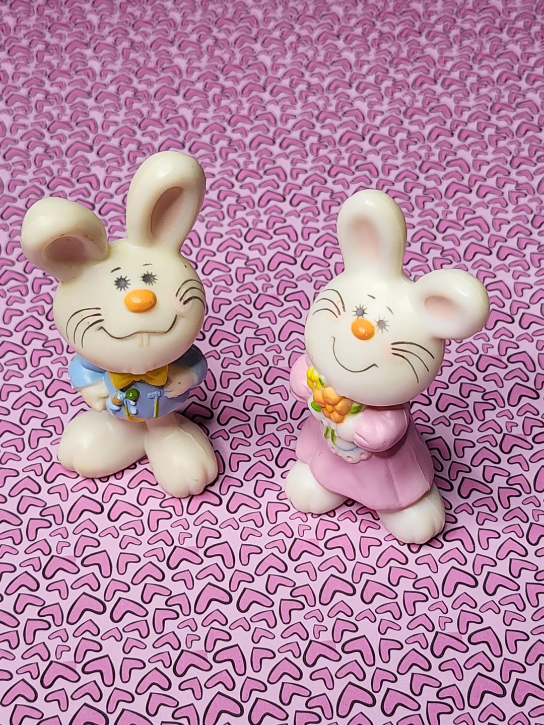 Vintage Hallmark Miniature Bunny Pair - Vintage 1976 Hallmark ...