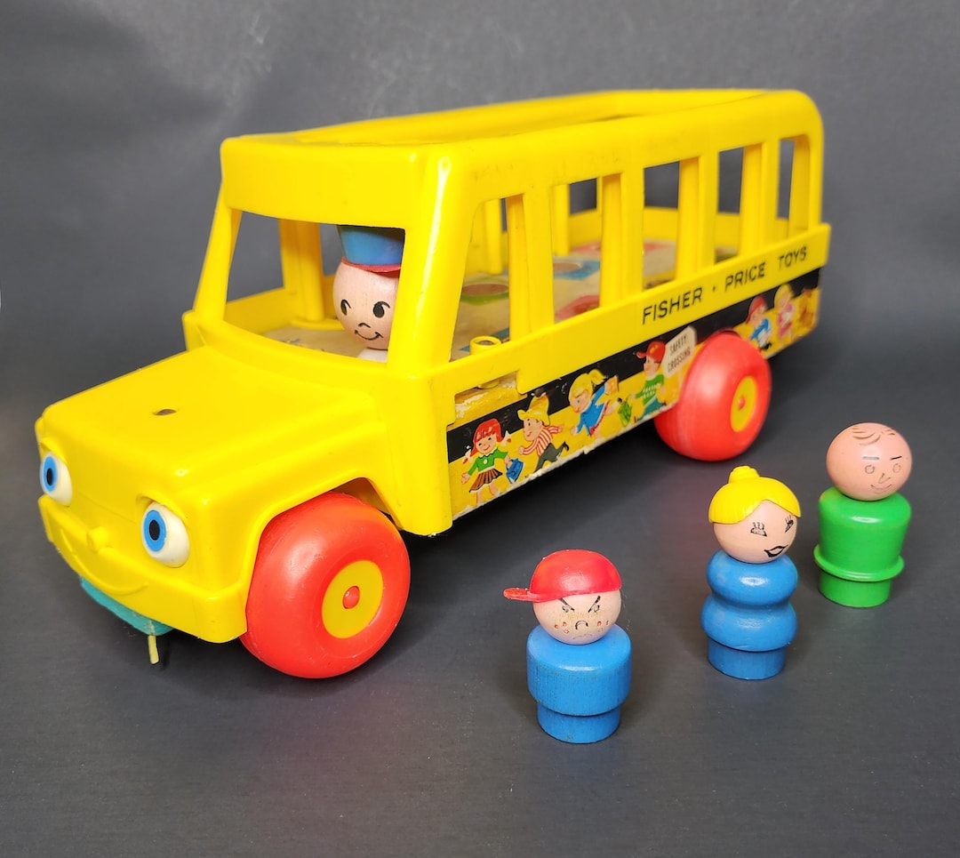 Fisher Price Little People School Bus 192 Vintage Little People ...