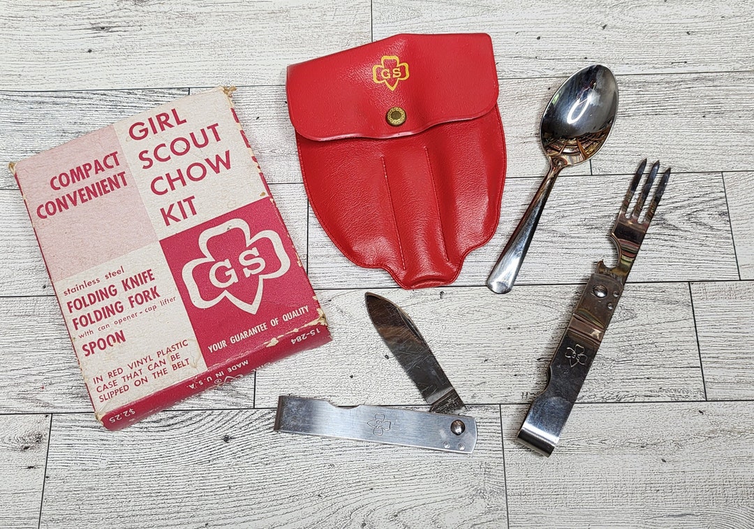 Vintage Girl Scout Camping Kit Vintage Girl Scout Camp Utensils Girl ...