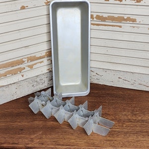 Vintage Aluminum Ice Cube Tray - Metal Ice Cube Tray - Retro Ice Tray ...