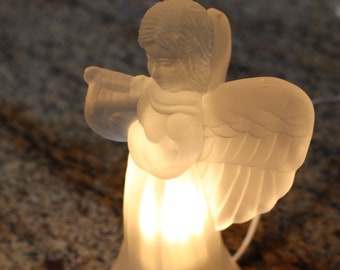 Glass Light up Angel - Etsy