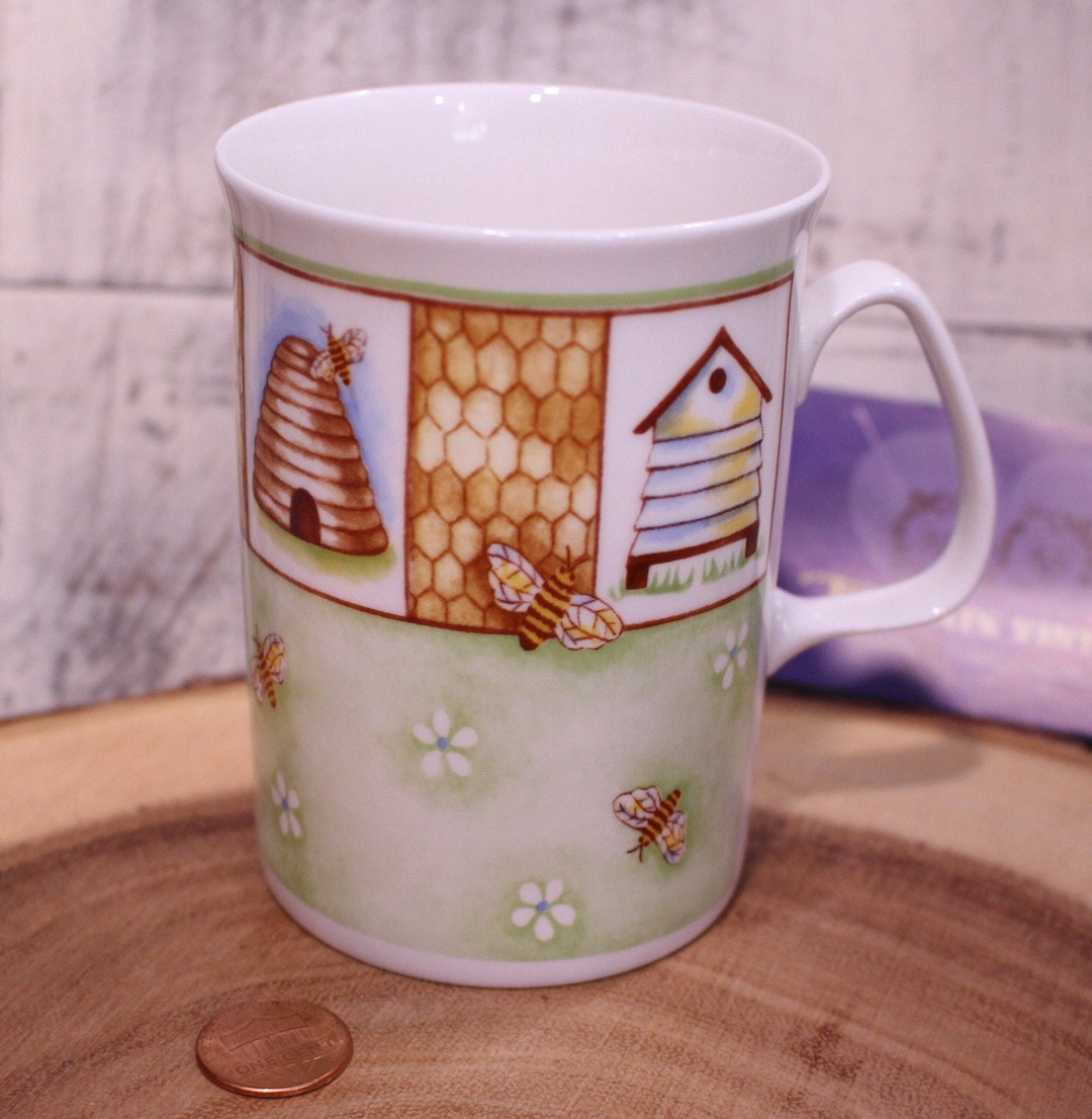 Vintage Beehive Mug, Coffee Mug Cup, Rose of England, Bone China - Etsy