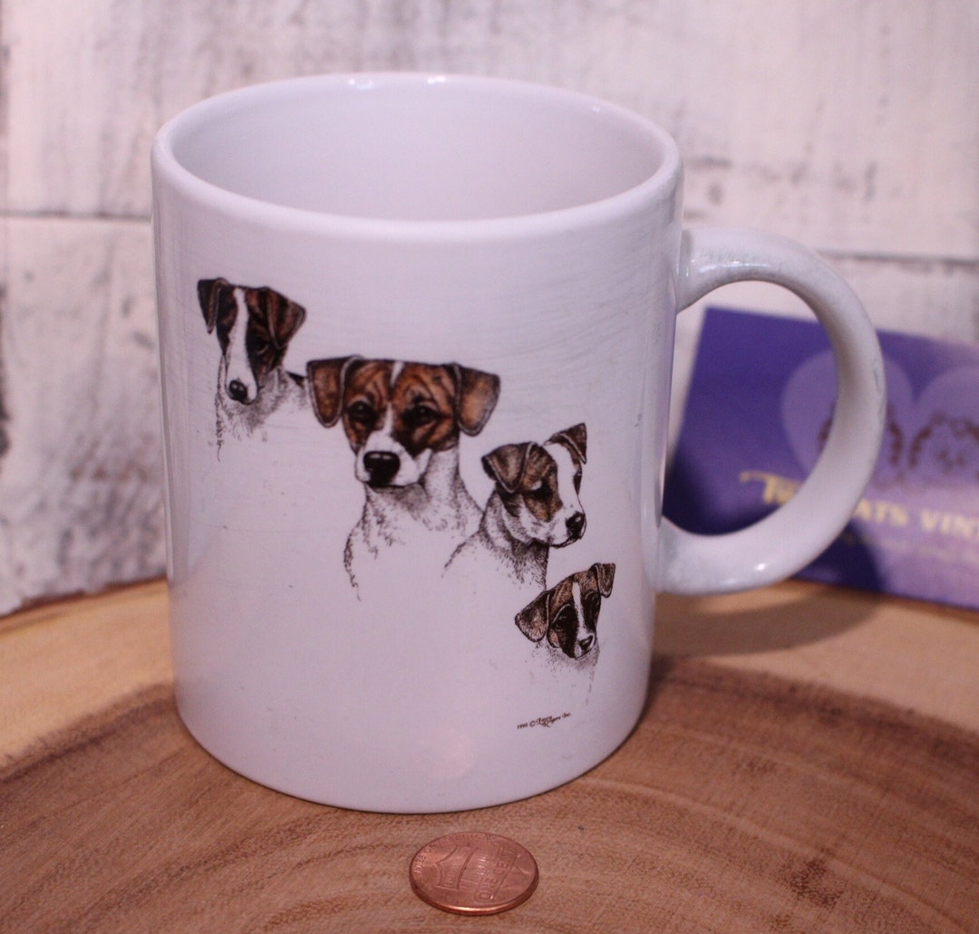 Vintage Jack Russell Terrier Mug, Coffee and Tea, as Is - Etsy