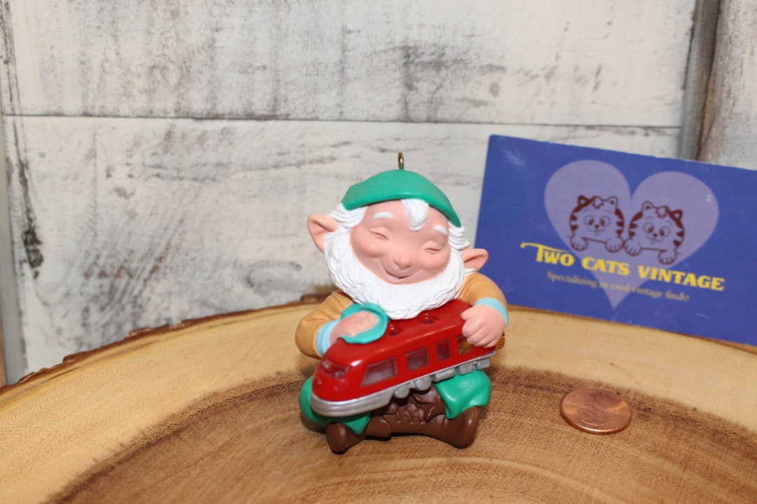 Vintage Elfin Engineer Ornament, Lights up With Christmas Lights ...
