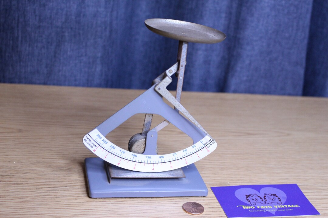 Vintage Hamilton Scale, Weighted Scale Ounces and Grams, as Is, Postal ...