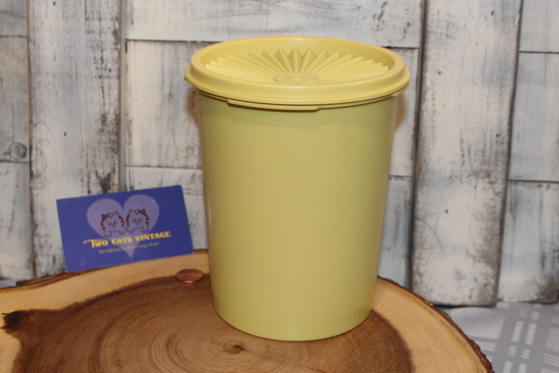 Tupperware SERVALIER Starburst Container 70s Retro Gold - Etsy