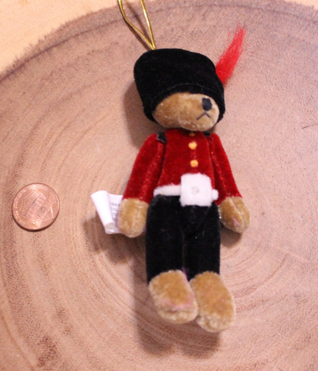 Vintage Small British Royal Guard Bear, Mini Bear Ornament Boyds Bear ...