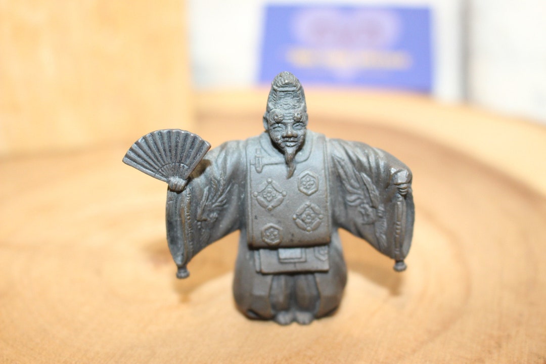 Vintage Cast Iron Shinto Priest Original Box - Etsy