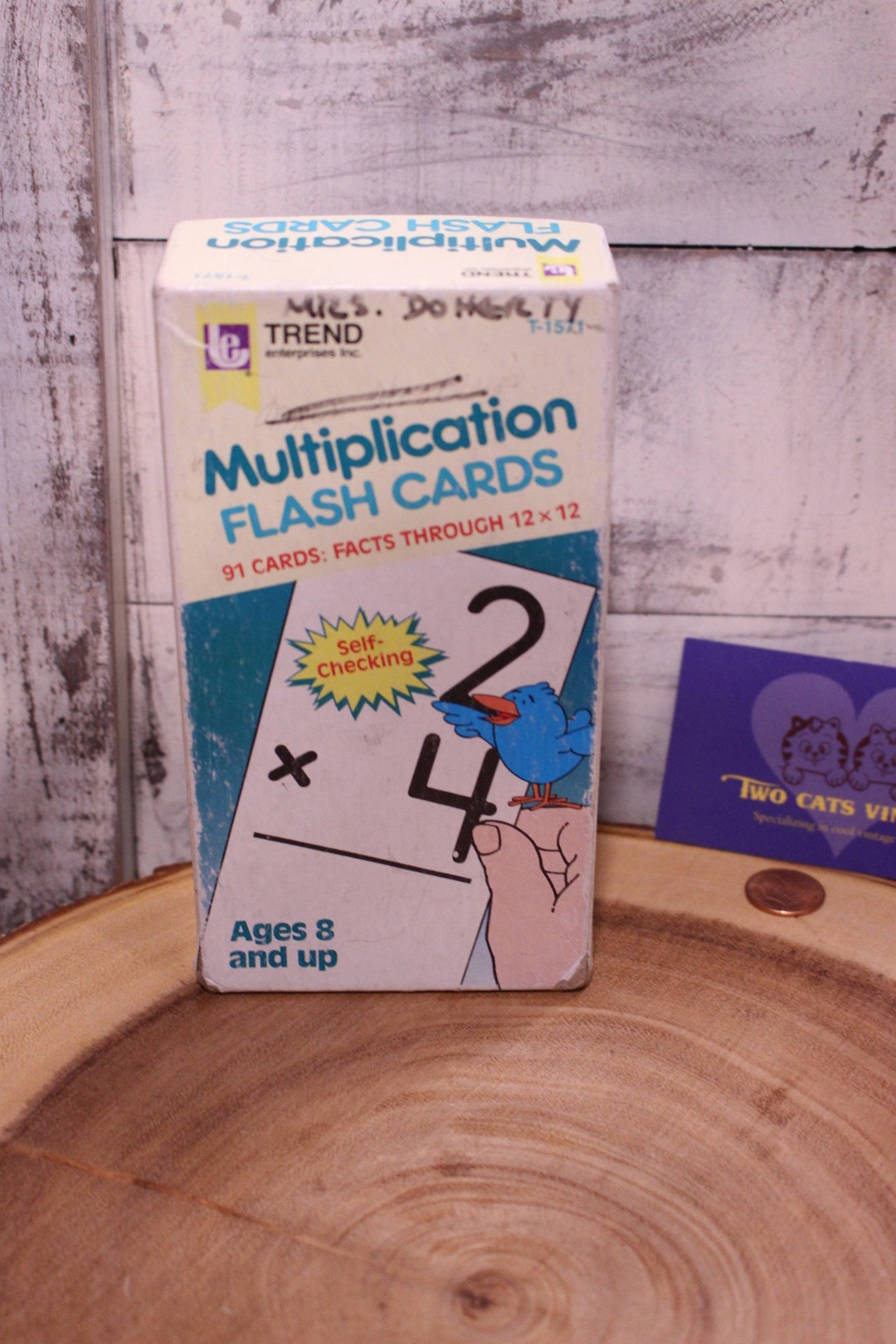 Vintage Multiplication Flash Cards by Trend Enterprises, 1985 - Etsy