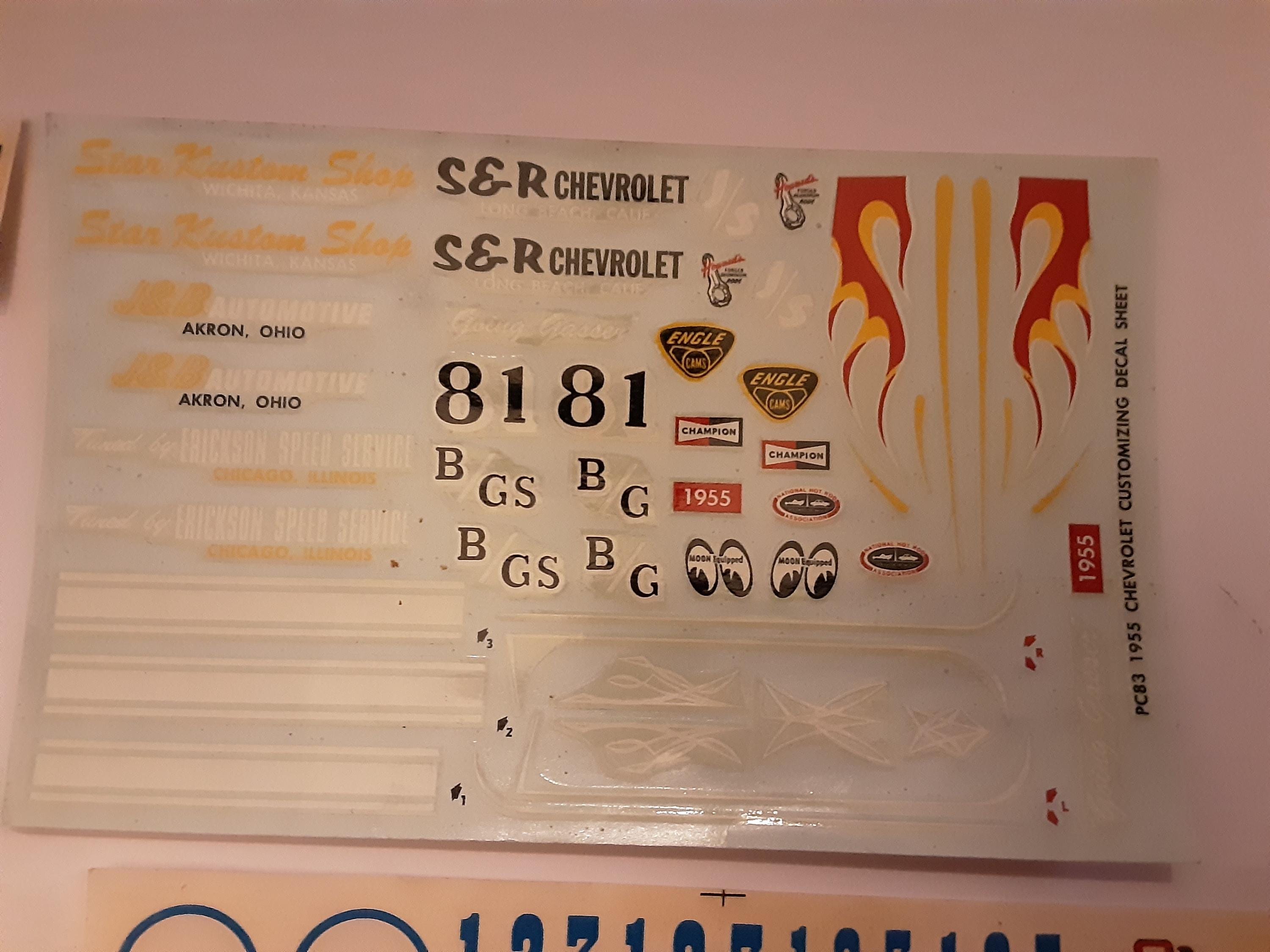 Vintage Hot Rod Model Decals - Etsy