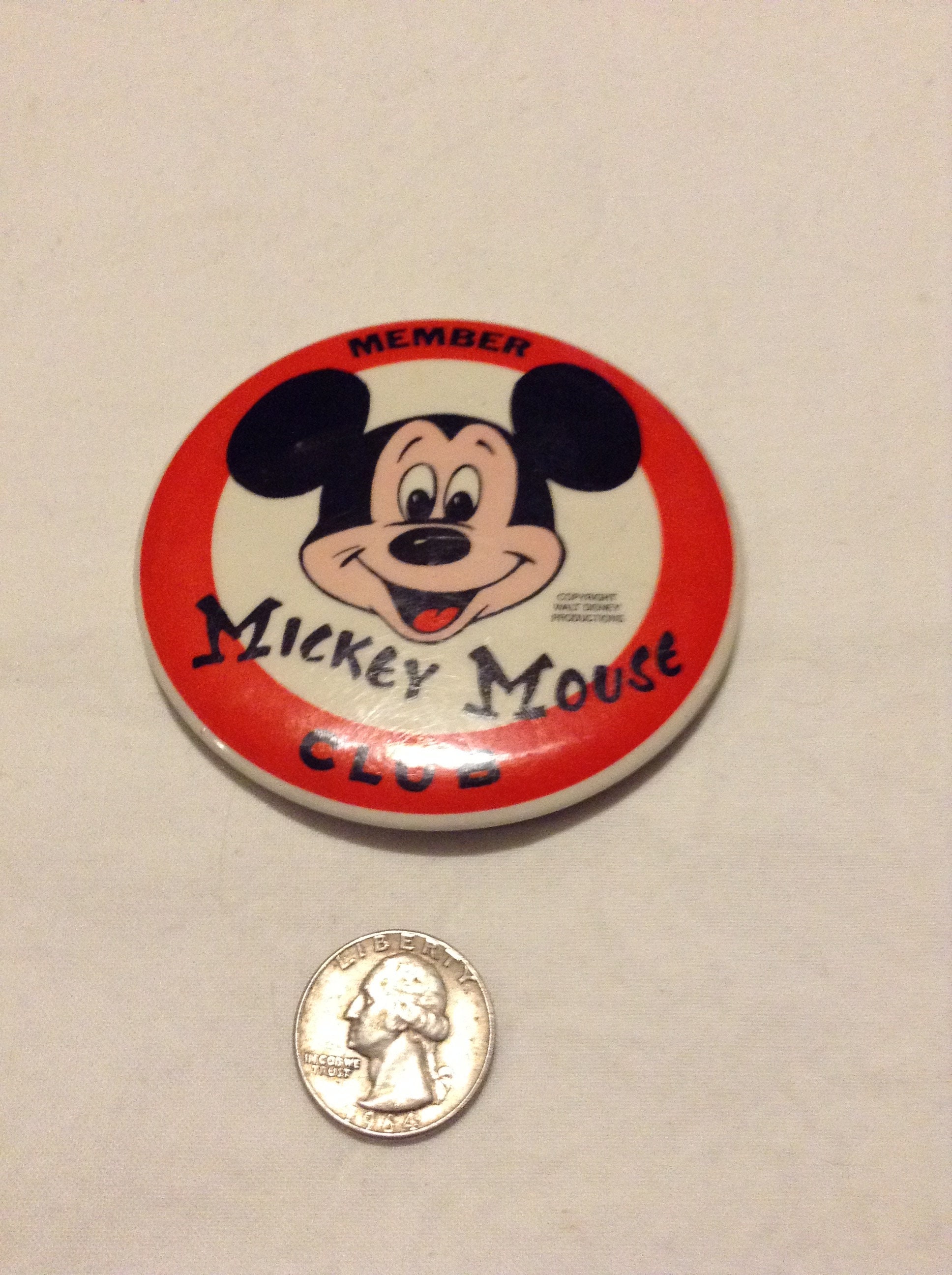 Vintage Mickey Mouse Pin - Etsy