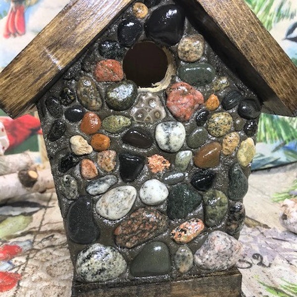 Stone Birdhouse - Etsy