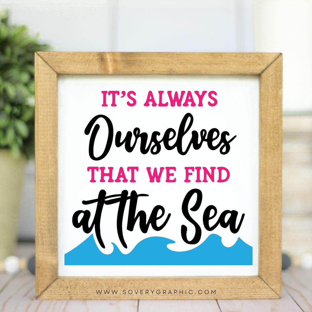Nautical Quote SVG: Ocean Wall Art Vinyl Decal Design (digital Download ...