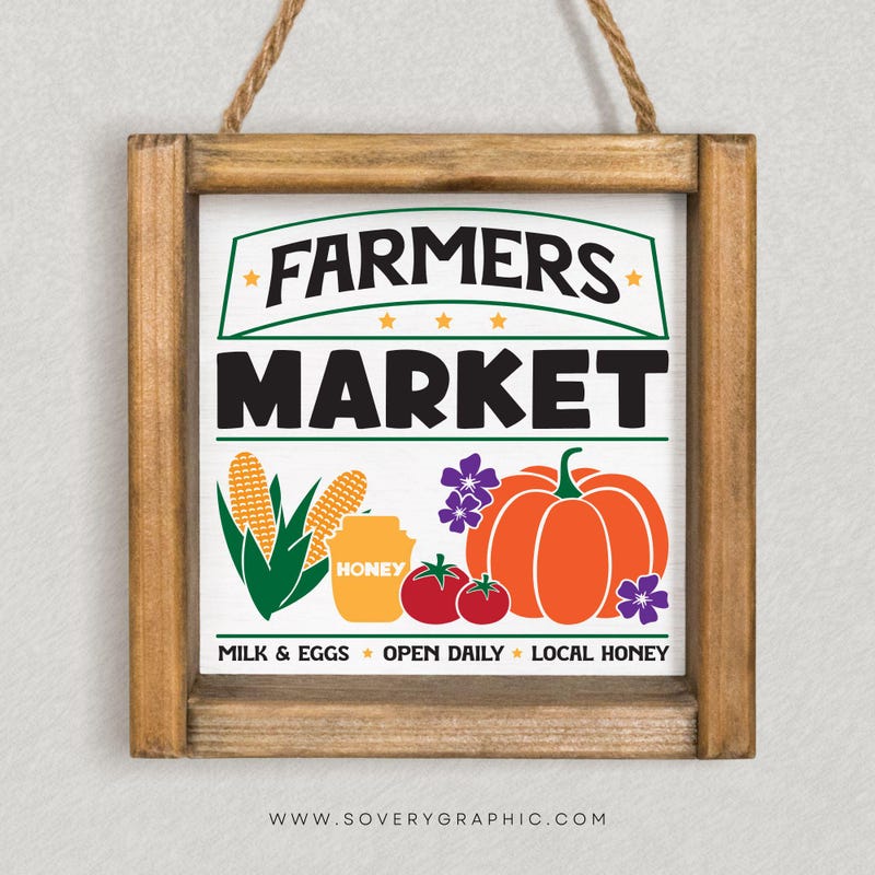 Farmers Market Svg - Etsy