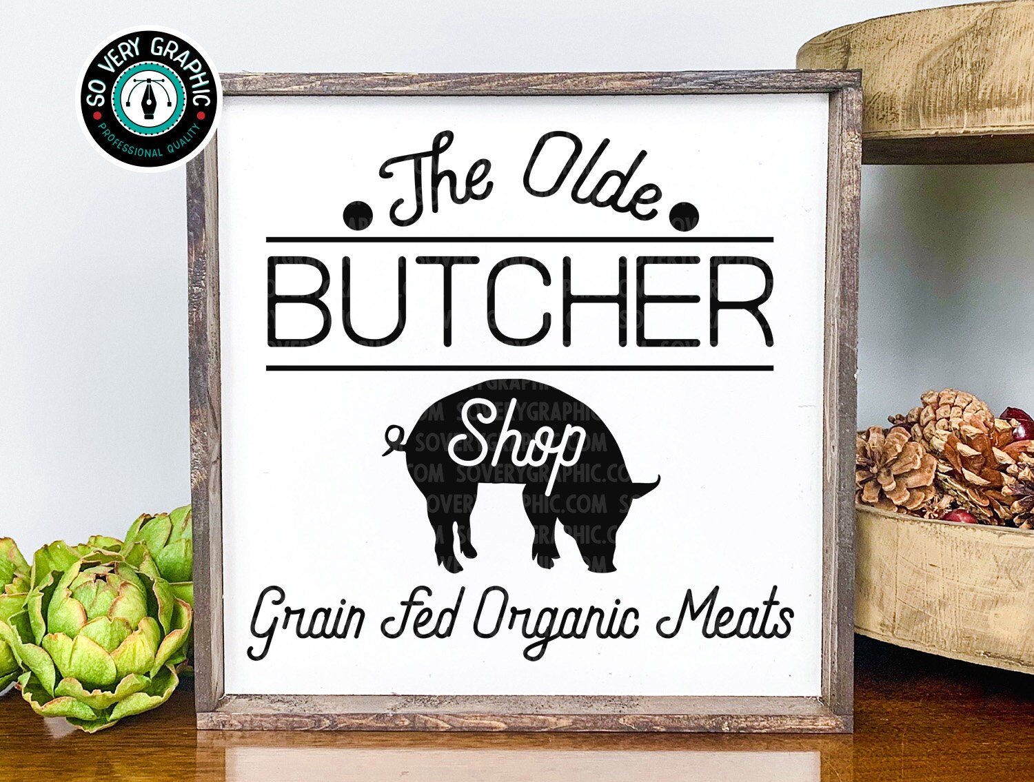 Vintage Butcher Shop Signs