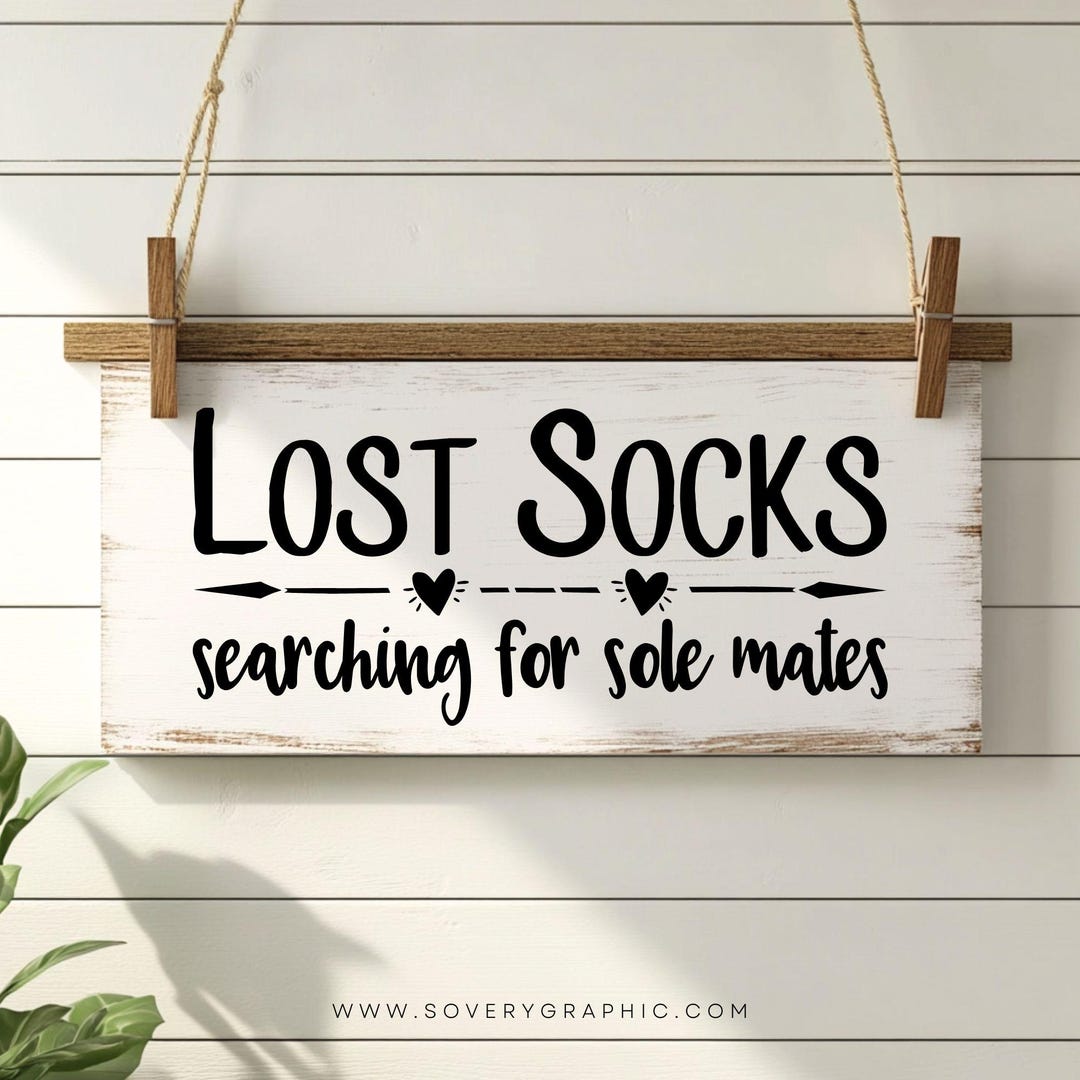 Lost Socks SVG: Funny Laundry Room Decor (digital Download) - Etsy
