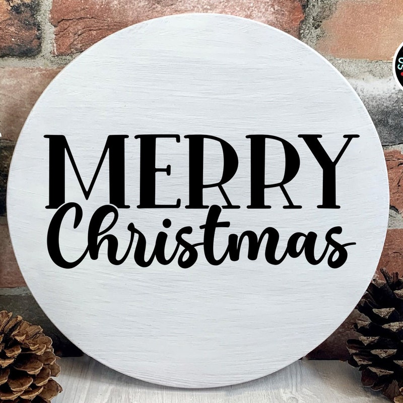 Round Wood Welcome Sign - Etsy