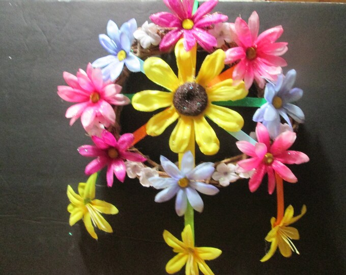 Sun Wheel Wreath, Sun Cross Wreath, Solar Cross Wreath, Summer Solstice ...