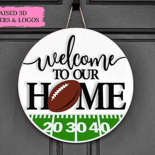 Football Door Sign - Etsy