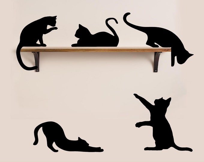 Cat Decals | Cat Wall Decals | Cat Stickers | Vinyl Home Decor | Cat ...