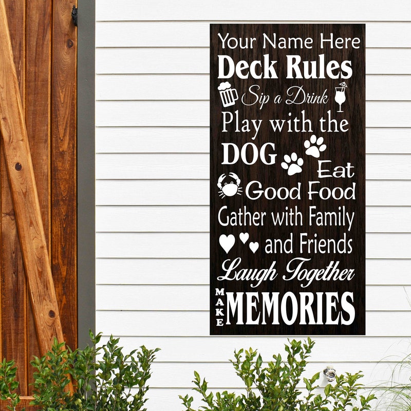 Deck Sign - Etsy